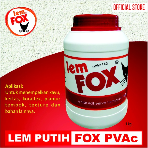 Jual Lem Fox Lem PVAc Botol 1 Kg / Lem Putih / Lem Kayu | Shopee Indonesia
