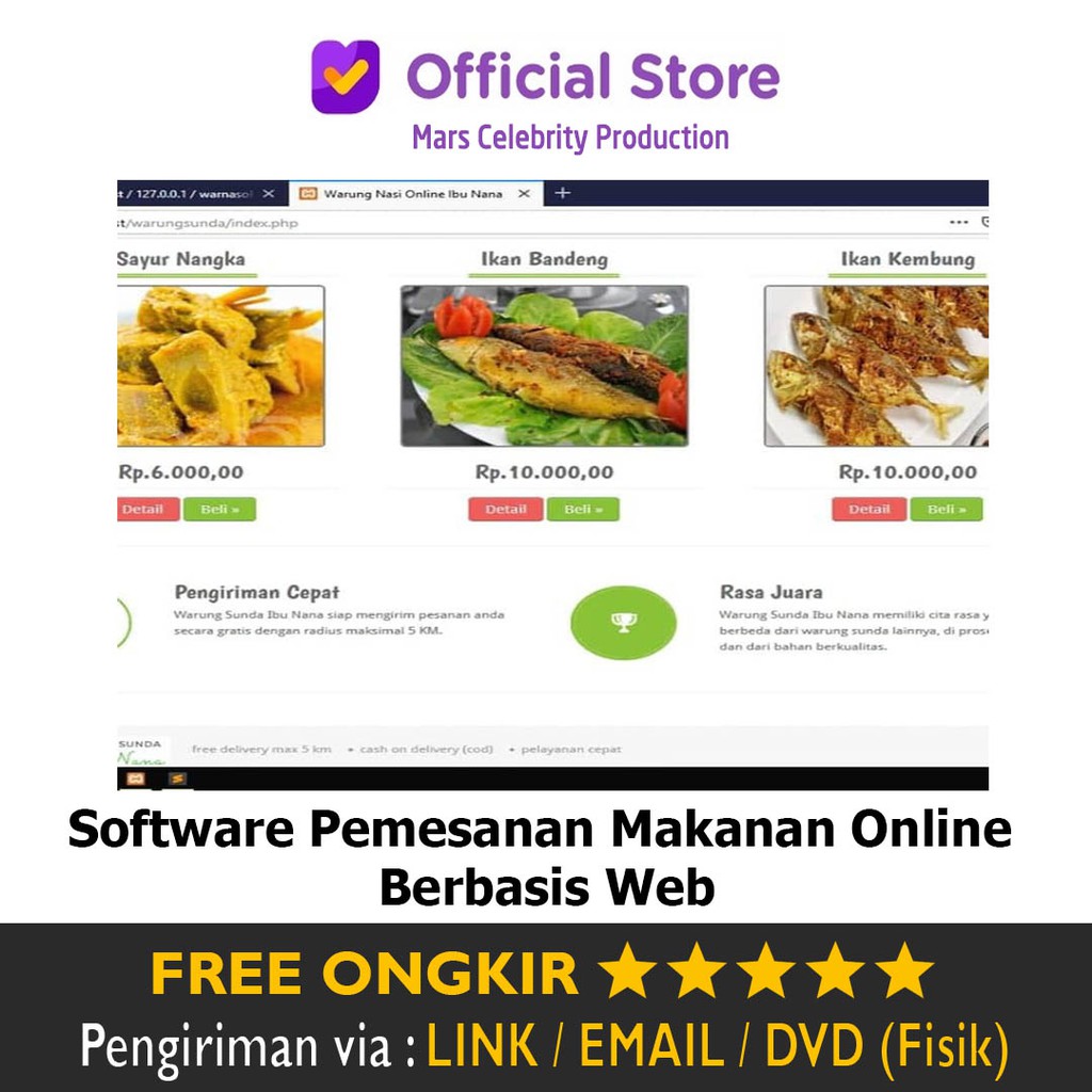 Jual Aplikasi Pemesanan Makanan Online Berbasis Website Terbaru ...