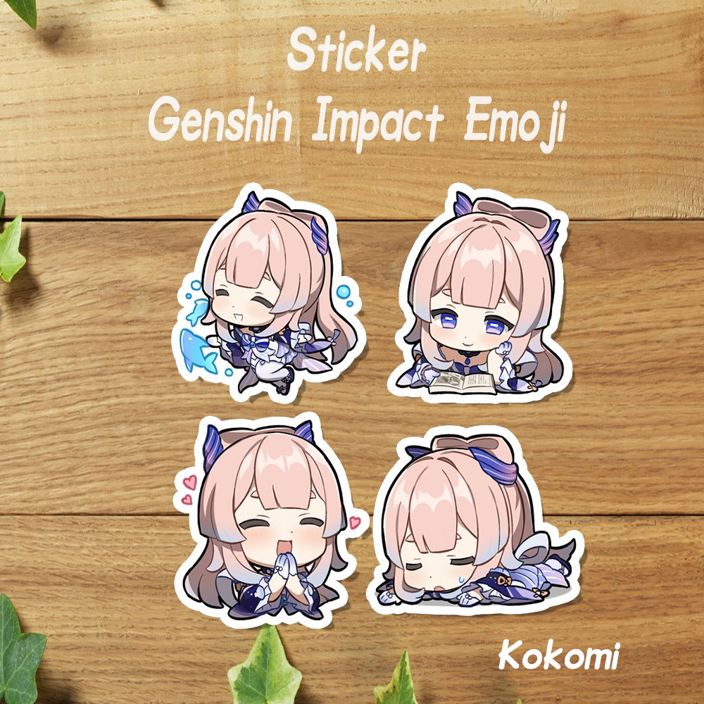 Jual Stiker Genshin Impact Emoji Sticker Vinyl / Sticker Set Genshin ...