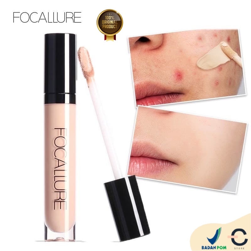 Jual [ORI BPOM] FOCALLURE Full Coverage Concealer Liquid concealer Long ...