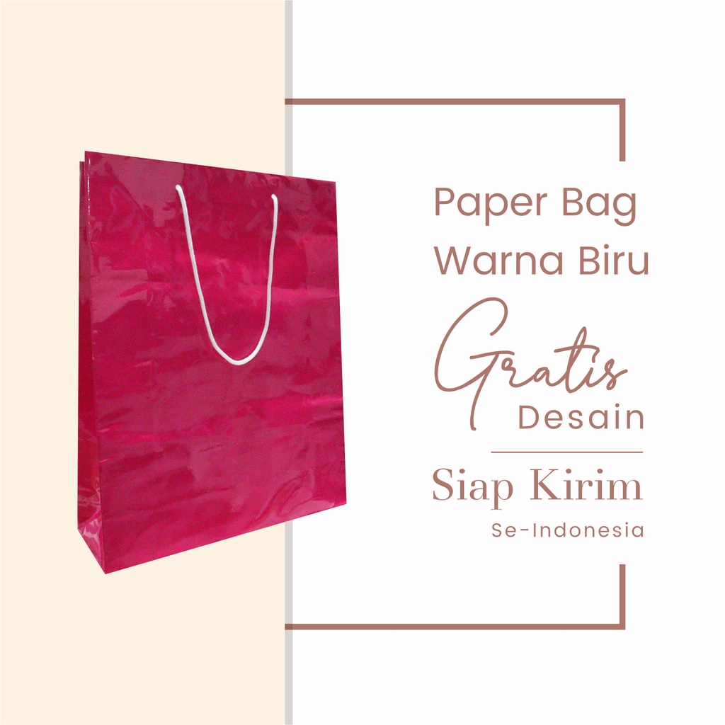 Jual Paper Bag (tas kertas) Pink | Cocok Untuk Kemasan Produk Fashion ...