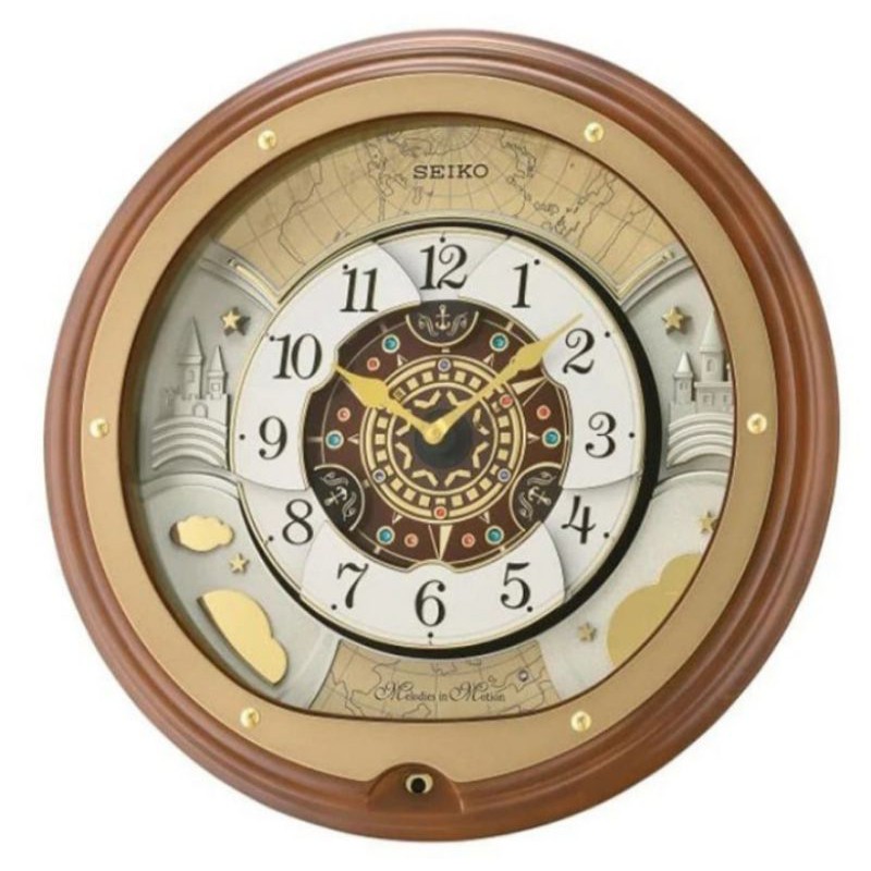 Jual Seiko Qxm381#QXM381#jam dinding seiko melody qxm381#wall clock ...