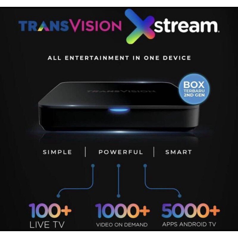 Jual Android Box Transvision XSTREAM Gen 2 Sudah Google Certified ...