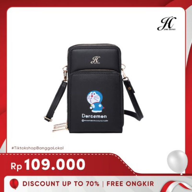 Jual Jims Honey Tas Selempang Wanita Doraemon Bag (Free Exclusive Box) | Shopee Indonesia