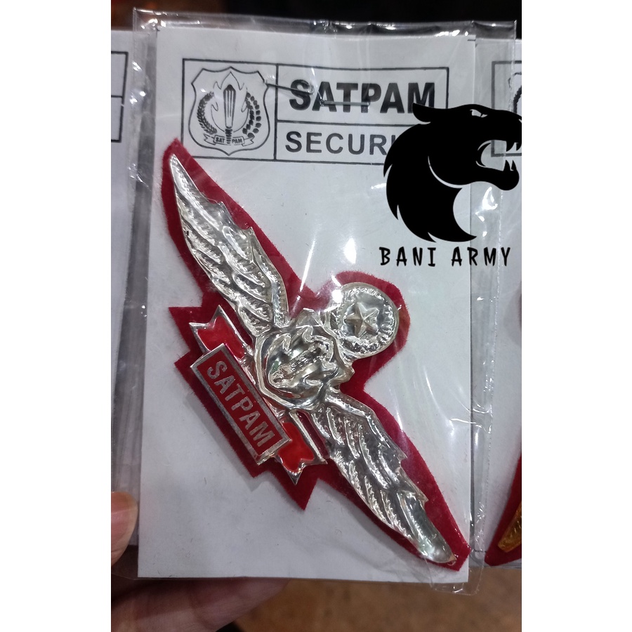 Jual Lencana Wing Satpam Putih - Atribut Satpam | Shopee Indonesia
