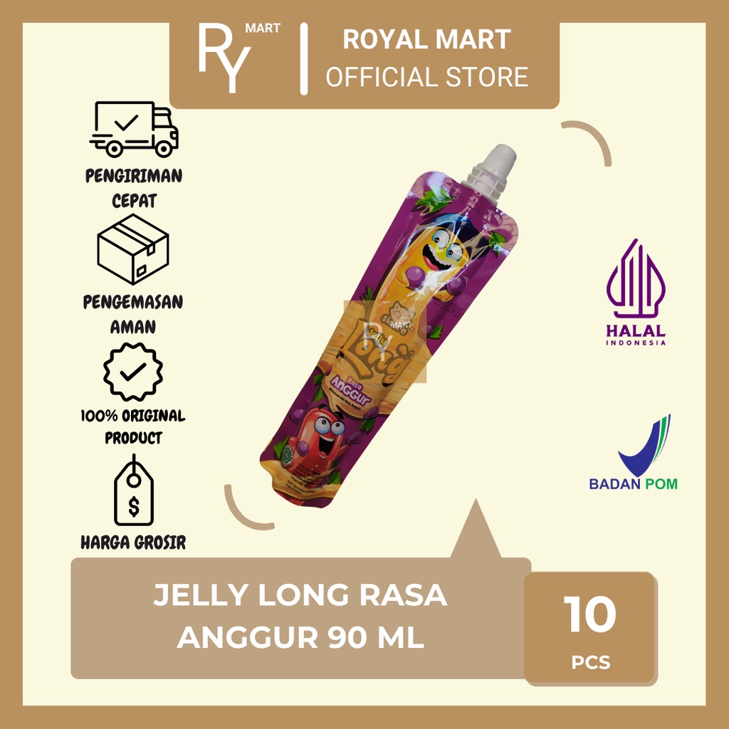 Jual Sidore Minuman Jelly Long Jeli Rasa Anggur 90ml x 10's | Shopee ...