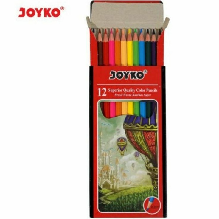 Jual PENSIL WARNA JOYKO / 12 WARNA | Shopee Indonesia
