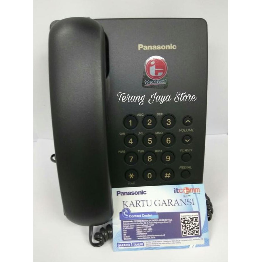 Jual R464W5325- Telepon Rumah Panasonic Kx-Ts505Mx (Black) | Shopee Indonesia