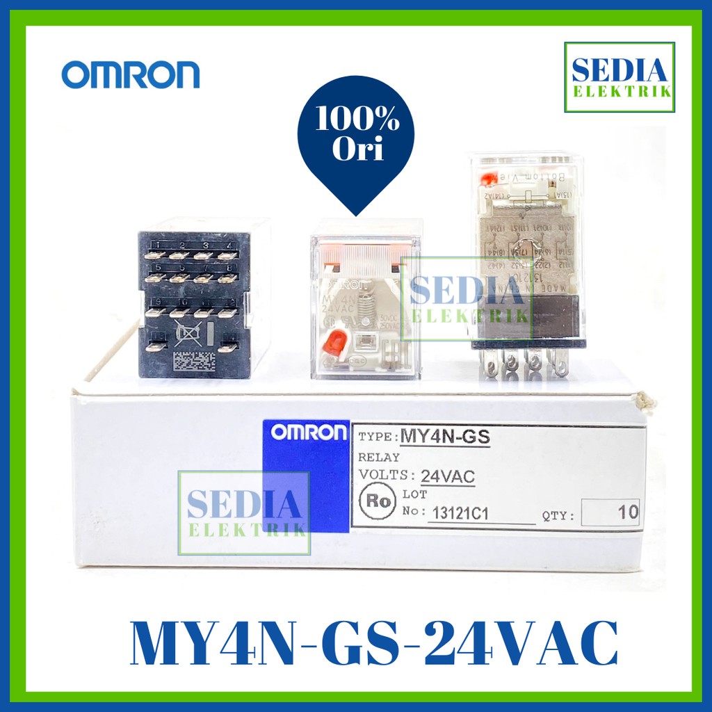 Jual Relay Omron MY4N-GS-24VAC MY4N GS 24VAC MY4NGS 24VAC | Shopee Indonesia