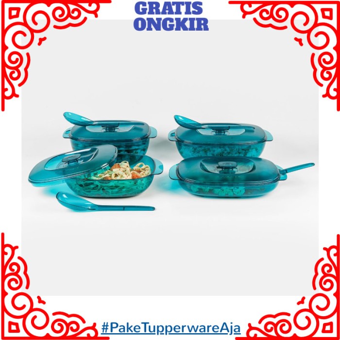 Jual L.Maryanne Peralatan Makan Tupperware-Wadah Saji Serbaguna-Set ...