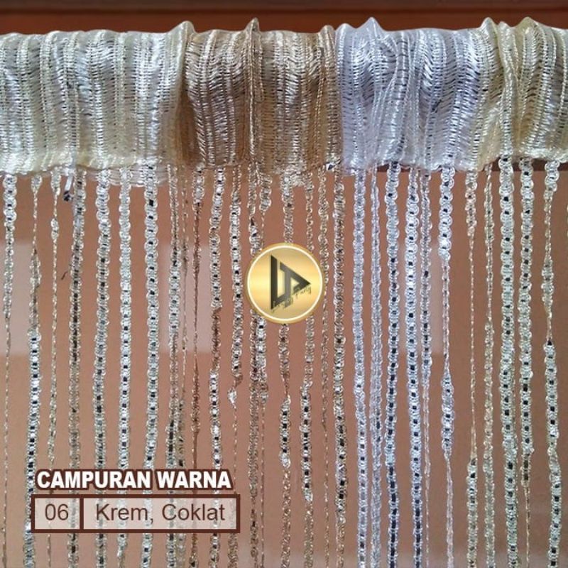 Jual Tirai pembatas pintu / tira pintu ruangan / tirai gliter | Shopee ...