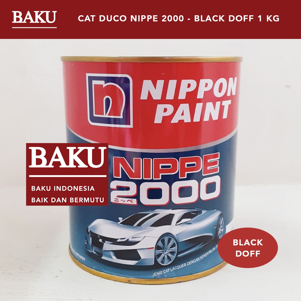 Jual Cat Duco Nippe 2000 - Black Doff 1 kg | Shopee Indonesia