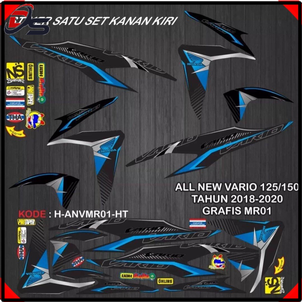 Jual sticker striping variasi ALL NEW VARIO 125/150 TAHUN 2018-2020 ...