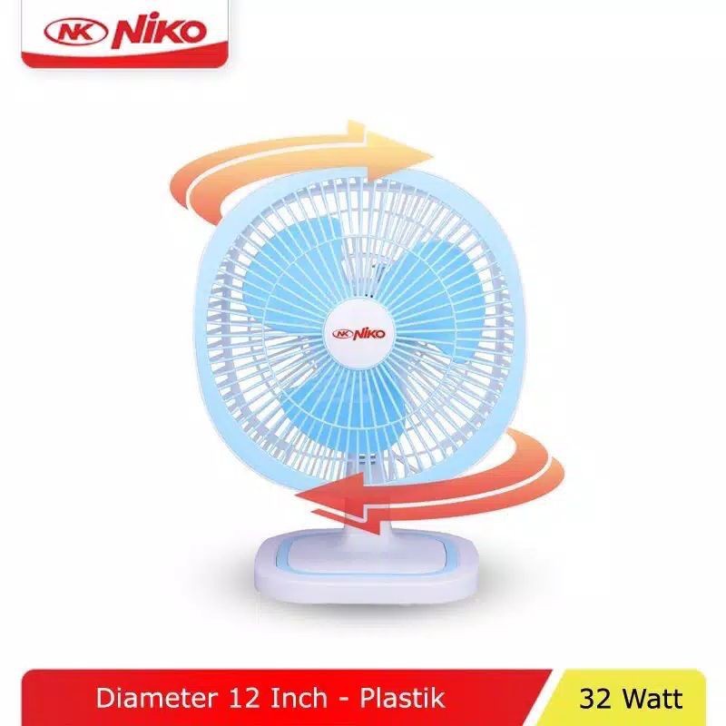 Jual Niko Kipas Angin Meja 12 Inch / Desk Fan NKD 1201 | Shopee Indonesia