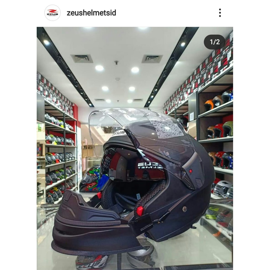 Jual ZEUS ZS 611C MATT BLACK (CACAT) | Shopee Indonesia