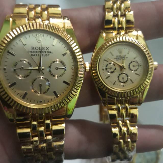 Jual ROLEX PASANGAN FULL GOLD | Shopee Indonesia
