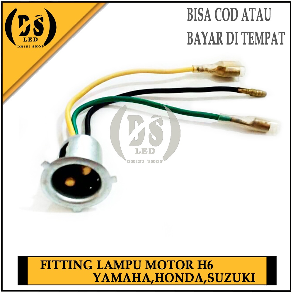 Jual Fitting Lampu Depan Motor H6 Beat / Soket Fiting Lampu Motor Honda ...