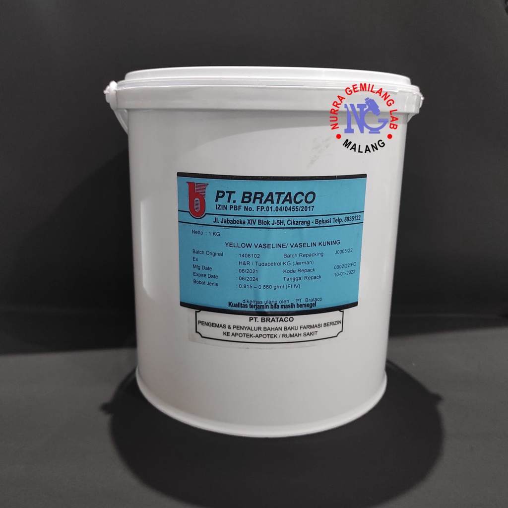 Jual Vaselin Kuning / Vaselin Flavum Brataco 1KG | Shopee Indonesia
