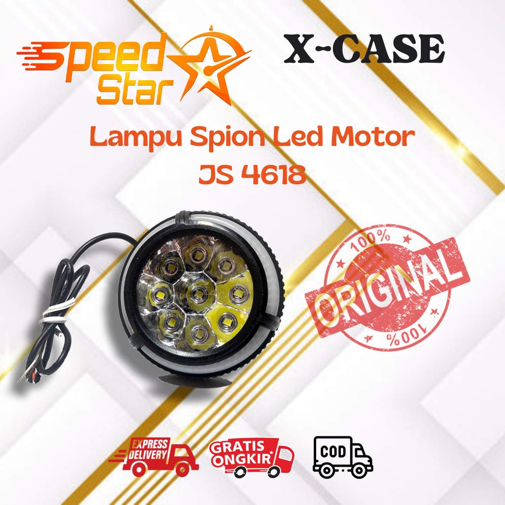 Jual Lampu Spion Led Motor Universal JS 4618 Lampu Tembak Full Color ...