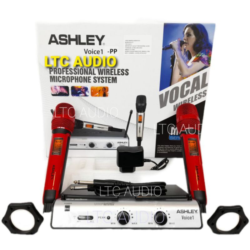 Jual MIC WIRELESS ASHLEY VOICE 1 ORIGINAL HANDHELD / ASHLEY VOICE 1 ...