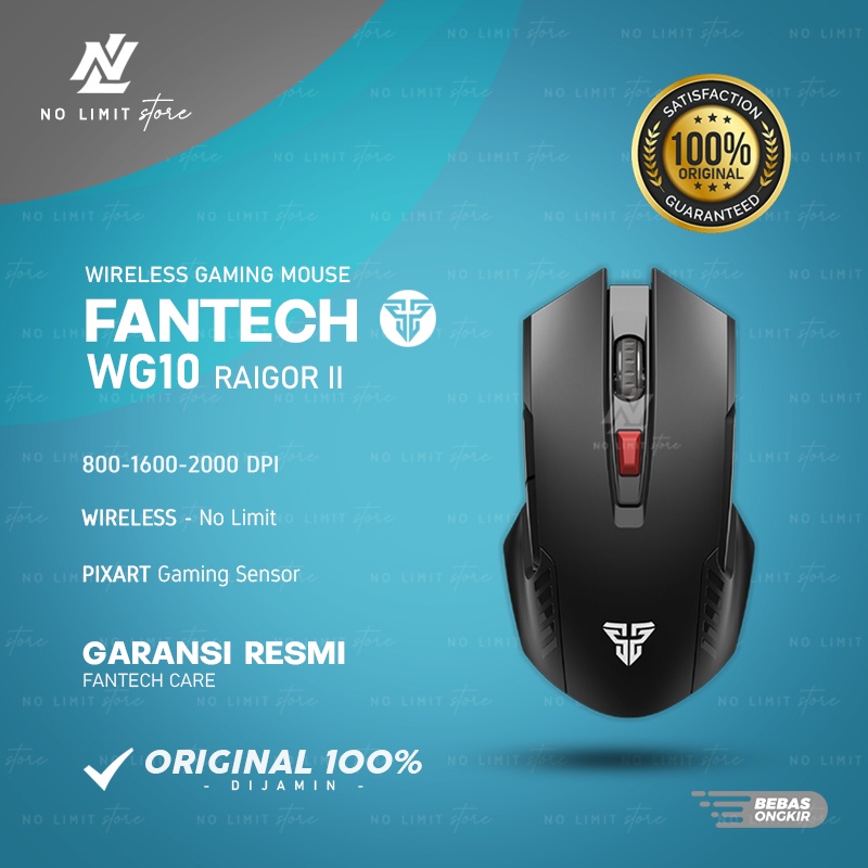 Jual Fantech RAIGOR II WG10 Mouse Gaming Wireless Mouse | Shopee Indonesia
