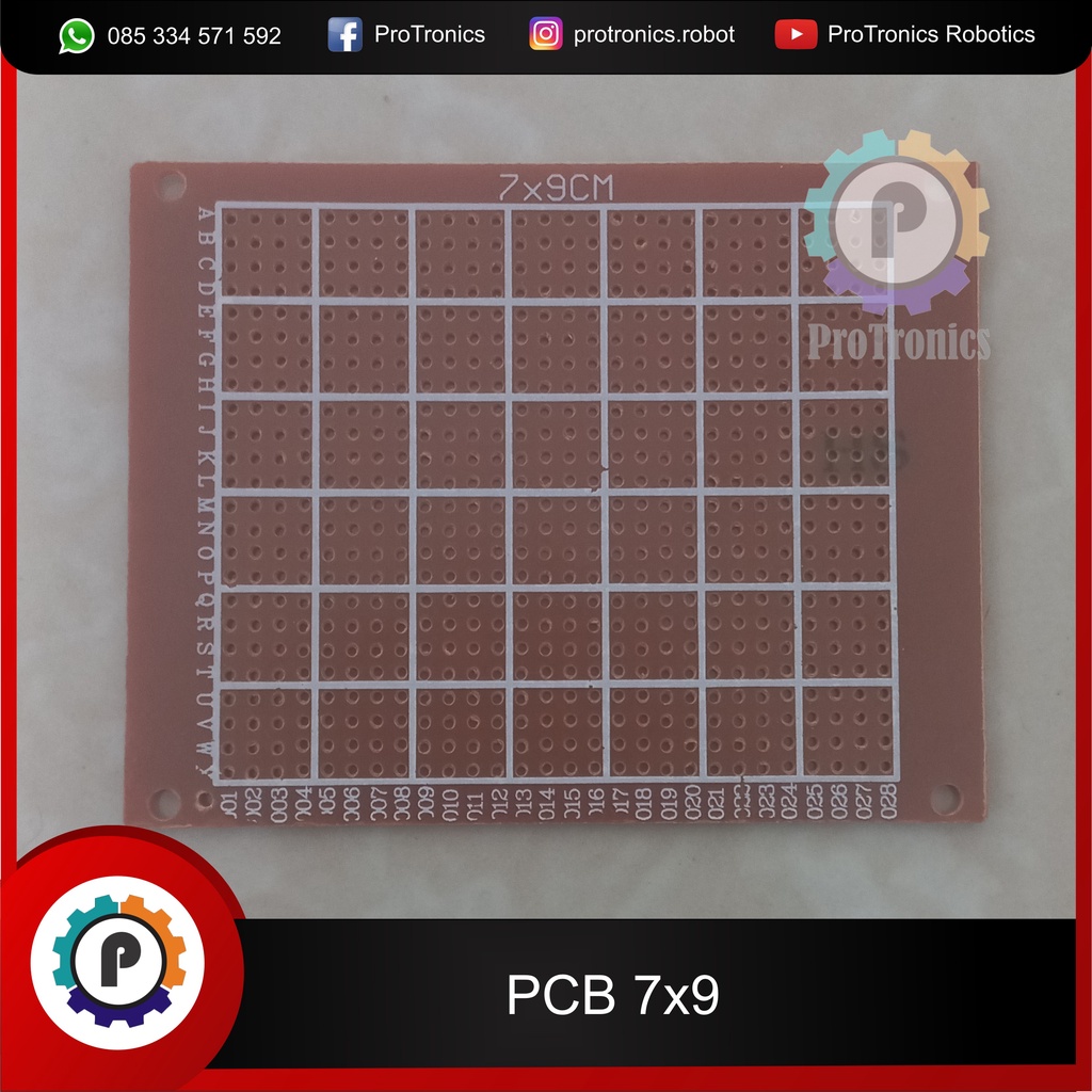 Jual PCB Lubang / Bolong Universal Fiber Matrix 7x9 cm 7x9cm Cokelat ...