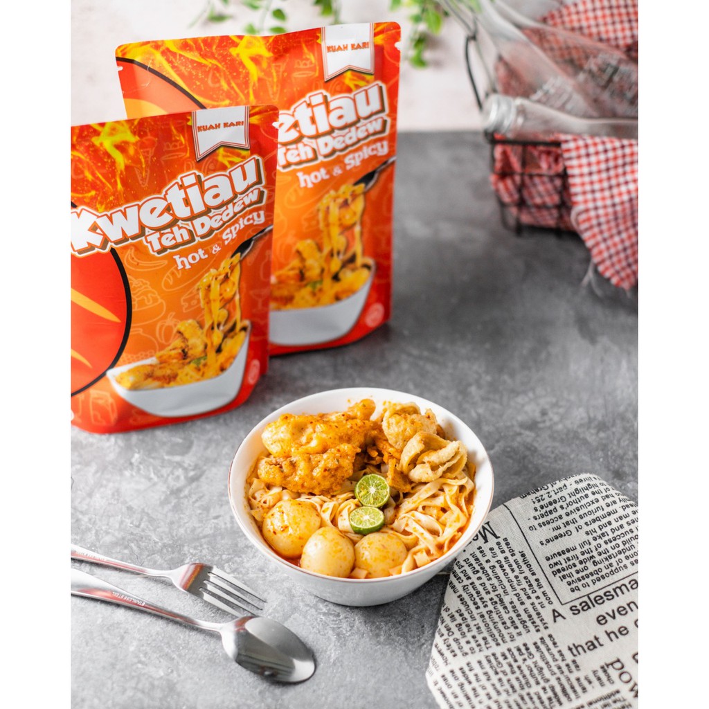 Jual Kwetiau Kuah Kari Hot & Spicy Teh Dedew Baso Aci Khas Bandung ...