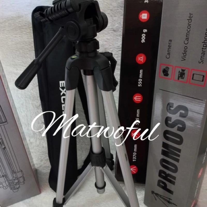 Jual Tripod Excell Promoss (smartphone,Gopro,camcorder,mirroless,DSLR ...