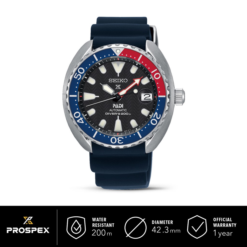 Jual Jam Tangan Pria Seiko Prospex PADI Mini Turtle SRPC41K1 Men Black ...
