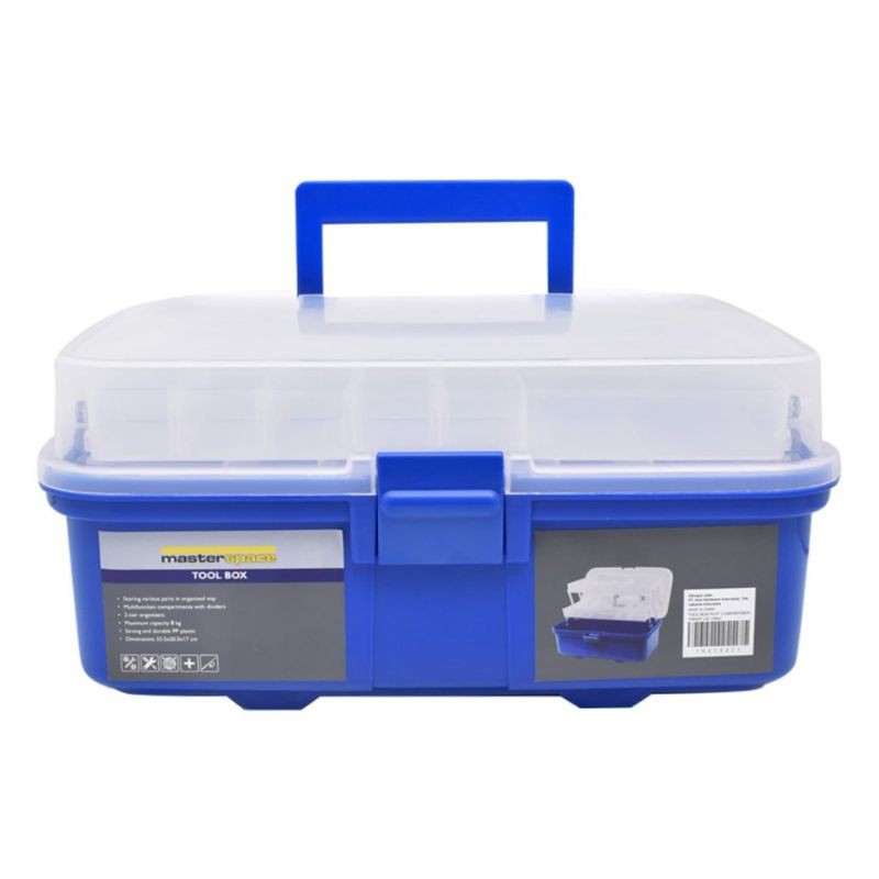 Jual Masterspace Kotak Perkakas Plastik - tool box 33 Cm biru | Shopee ...