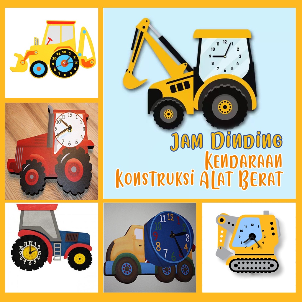 Jual Jam Dinding Excavator Backhoe Bego Tractor Alat Berat | Shopee ...