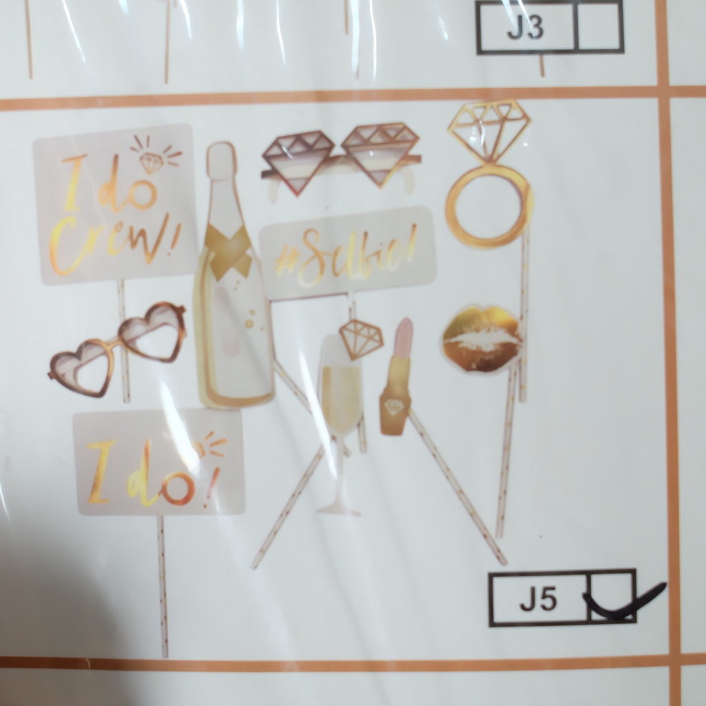 Jual Party Supplies || Photobooth props || Kertas stick || Properti ...