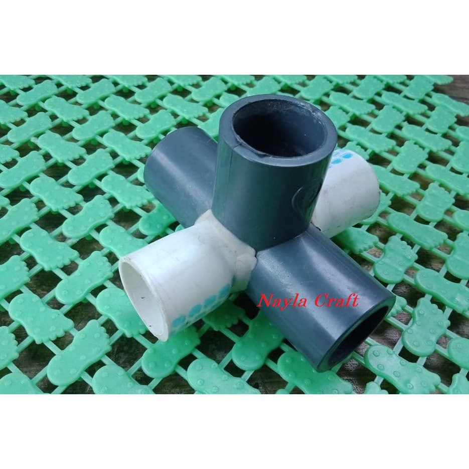 Jual Sambungan Pipa 1/2 INCH | 3 way | 4 Way | 5 Way | Konektor PVC | Tee Elbow | Knee | Shopee ...