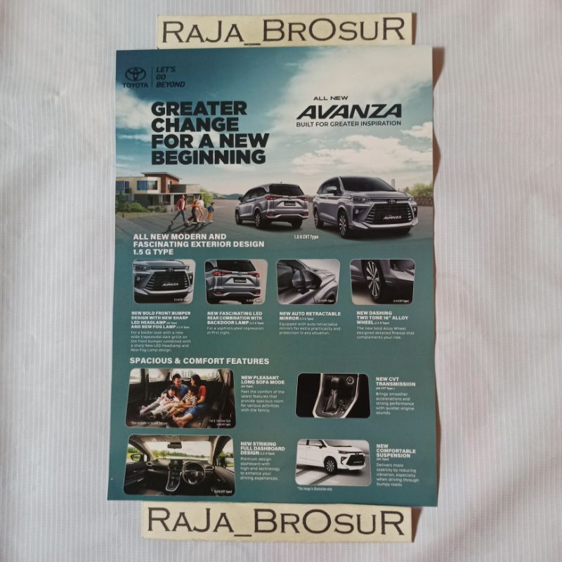 Jual Poster brosur flyer Toyota All New Avanza 2021 | Shopee Indonesia