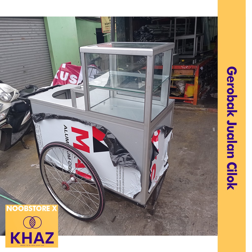 Jual Gerobak Cilok / Gerobak Cilok Keliling / Gerobak Jualan Cilok ...