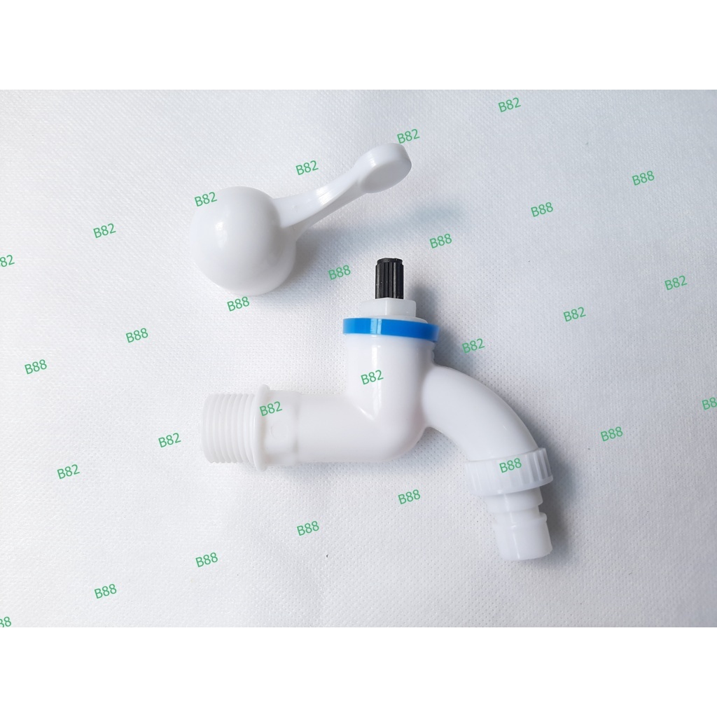 Jual B82 Kran Air Pvc 1/2" inch Cabut Engkol / Kran Leleng AIr Taman ...