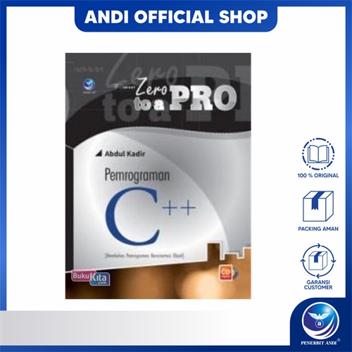 Jual Penerbit Andi - From Zero to a Pro: Pemrograman C++, Membahas Pemrograman Berorientasi ...