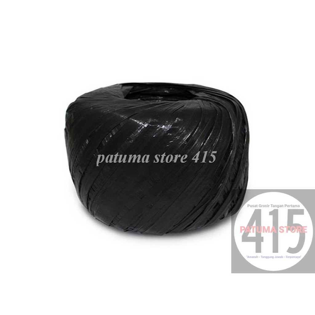 Jual TALI PLASTIK RAFIA HITAM ROLL BESAR KUAT | Shopee Indonesia