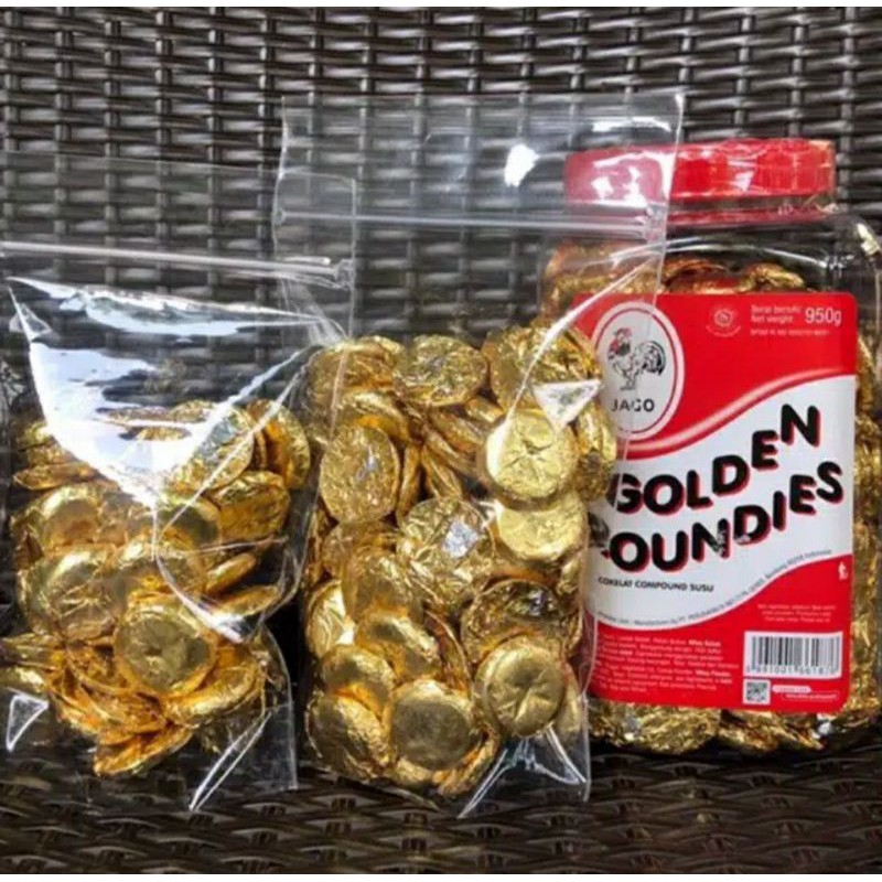 Jual COKLAT KOIN GOLDEN ROUNDIES REPACK KEMASAN POUCH | Shopee Indonesia