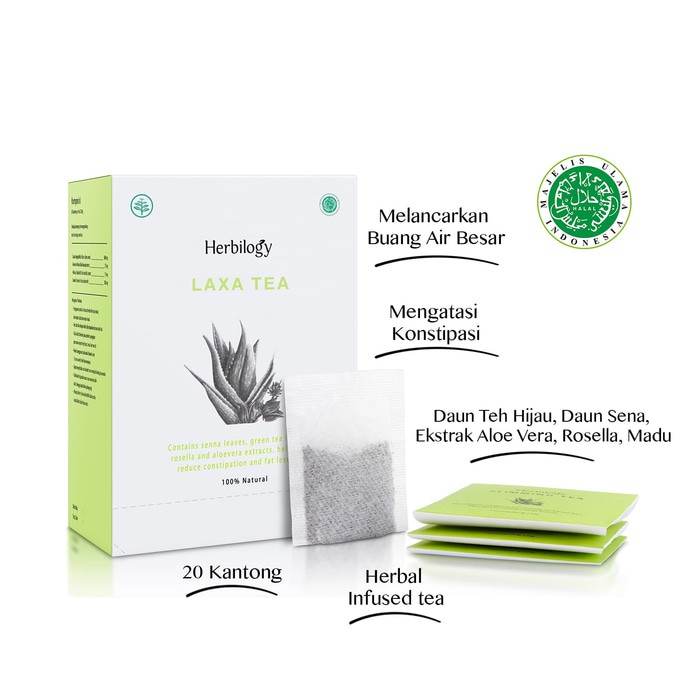 Jual HERBILOGY - Laxa Tea 20 Teabags | Shopee Indonesia