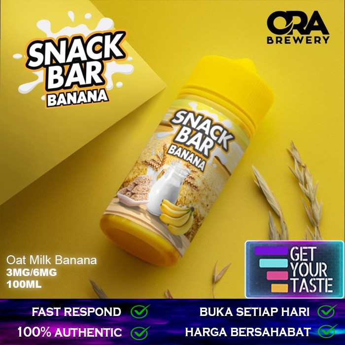 Jual Liquid Snack Bar Banana Oat Milk 100ML by Ora Brewery - 100% ...
