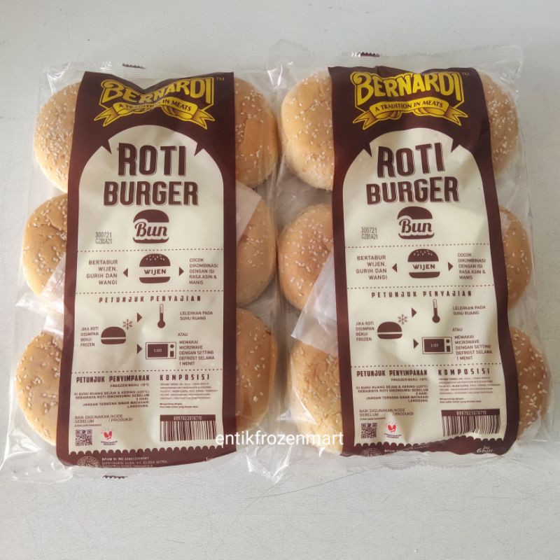 Jual Roti Burger Bernardi / Roti Wijen / Roti Hotdog / Roti Burger Mini ...