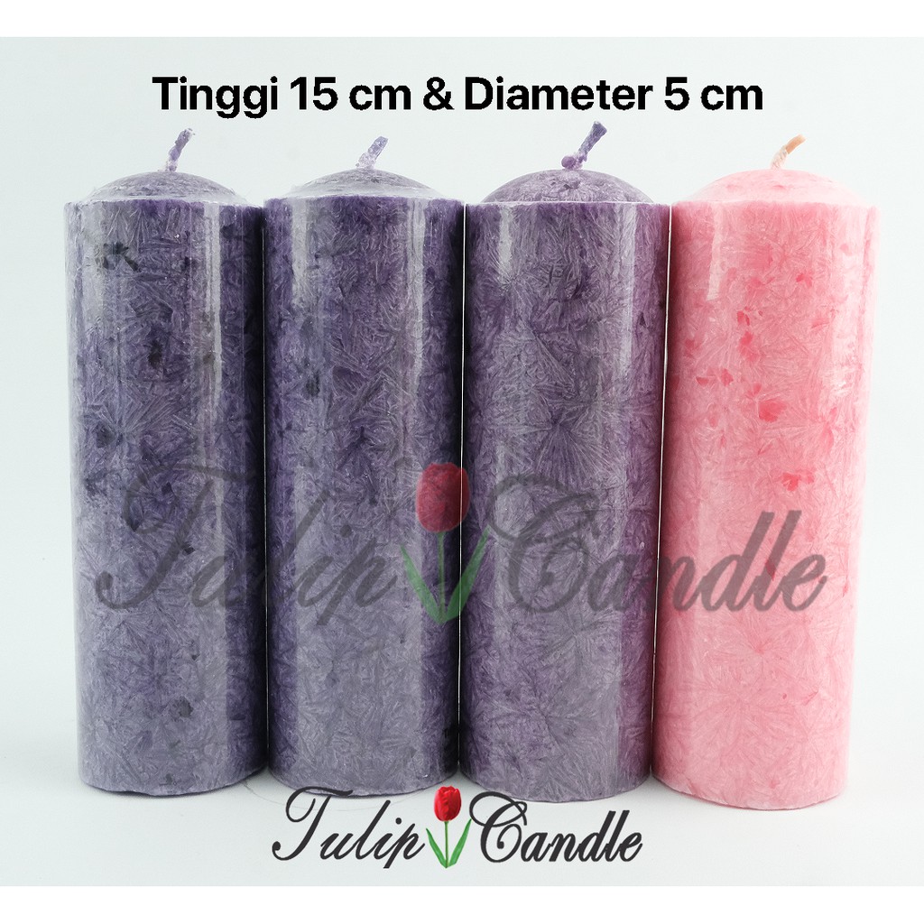Jual Lilin Advent 15 cm x 5 cm Isi 4 Lilin Adven Tulip Candle Lilin ...