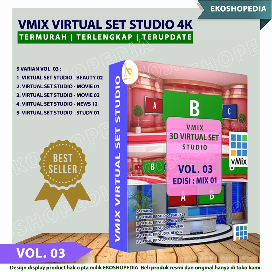 Jual VMIX 3D VIRTUAL SET HD 4K - MIX MOVIE [VOL. 03] | Shopee Indonesia