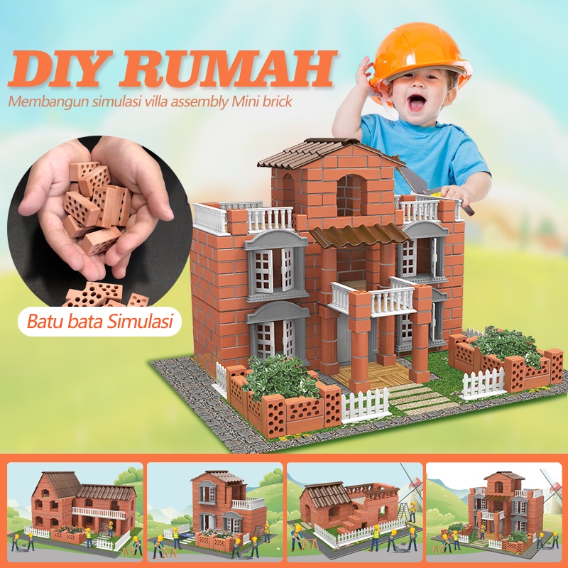 Jual DIY miniatur rumah adat miniatur rumah diy Mini Rumah Rumah Boneka ...