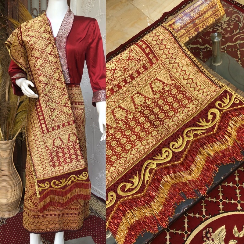 Jual Belum Termasuk songket / RONCE PAYET SELENDANG (upah pasang ronce ...