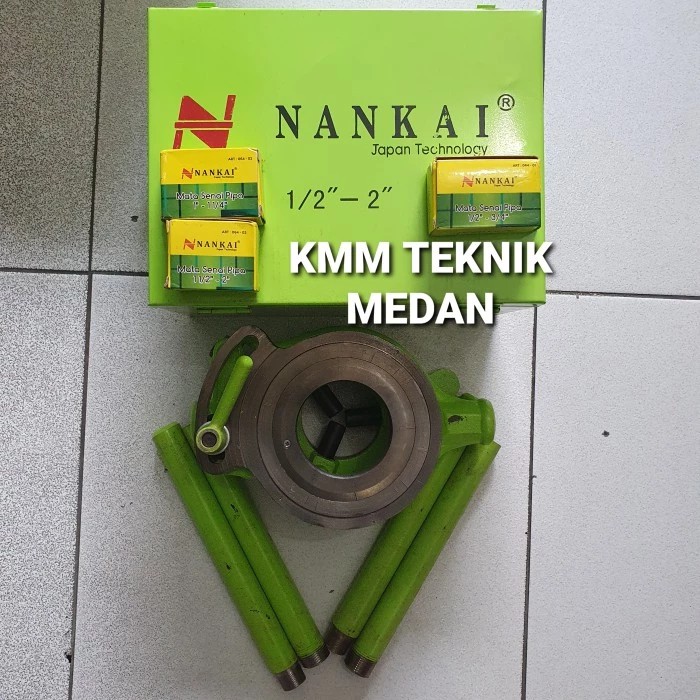 Jual NANKAI ALAT SENAI PIPA DRAT 1/2" - 2" PEMBUAT DRAT PIPA BESI INCH ...