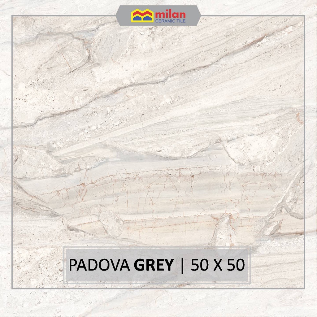 Jual MilanTiles - MILAN Padova Grey 50x50 cm | Shopee Indonesia
