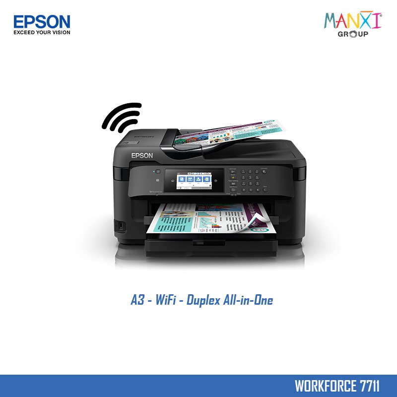 Jual Printer A3 Epson WorkForce WF-7711 Wi-Fi Duplex All-in-One ...