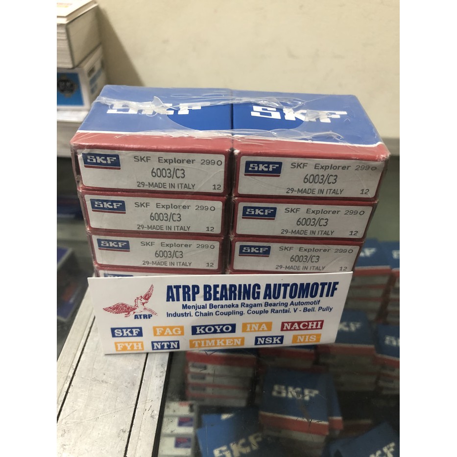 Jual BALL BEARING 6003/C3 SKF ITALY | Shopee Indonesia